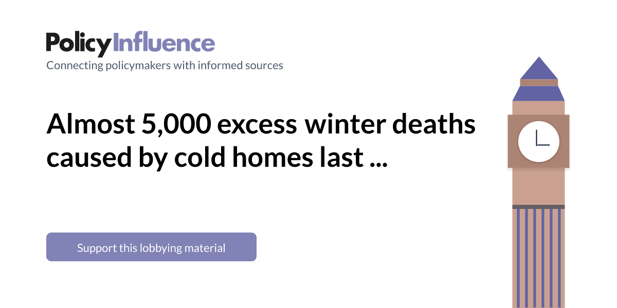 Almost 5,000 excess winter deaths caused by cold homes last winter ...